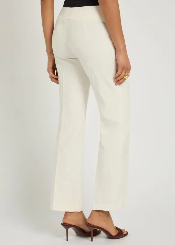 Etro Embroidered Slim-leg Trousers