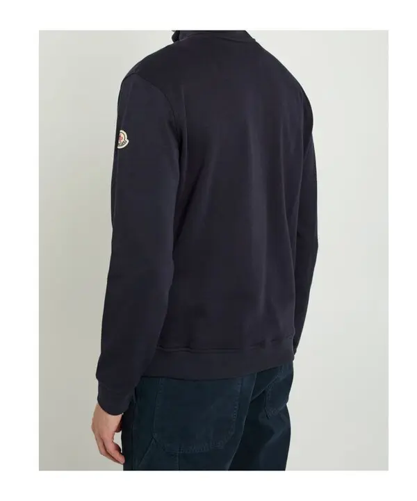 Moncler Logo-embroidered Cotton-blend Sweatshirt