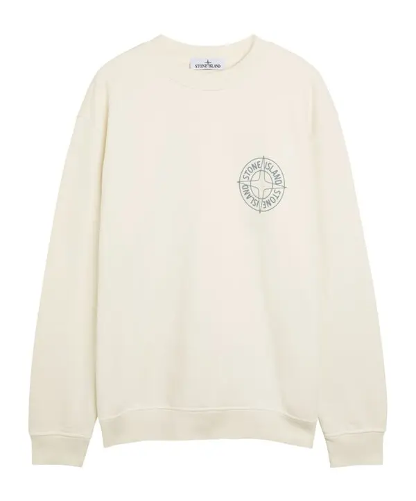 Stone Island Logo-print Cotton Sweatshirt