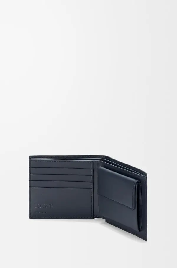 Loewe Flag Bifold Coin Wallet In Classic Calfskin