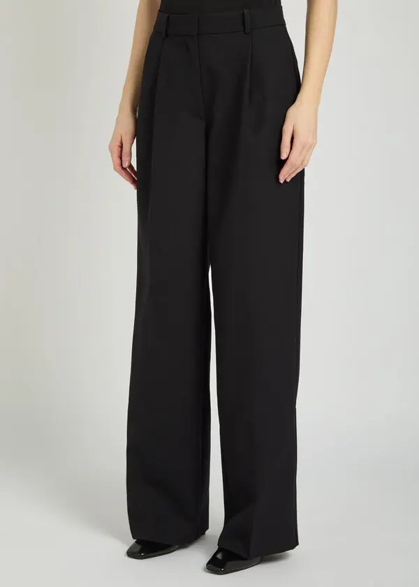 ANINE BING Trent Straight-leg Canvas Trousers