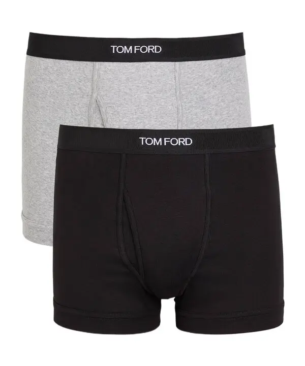 TOM FORD Stretch-cotton Boxer Briefs Set Of Two