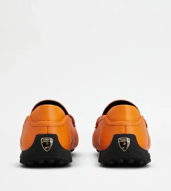 TOD'S Round-toe Loafers With Lamborghini Logo Heel