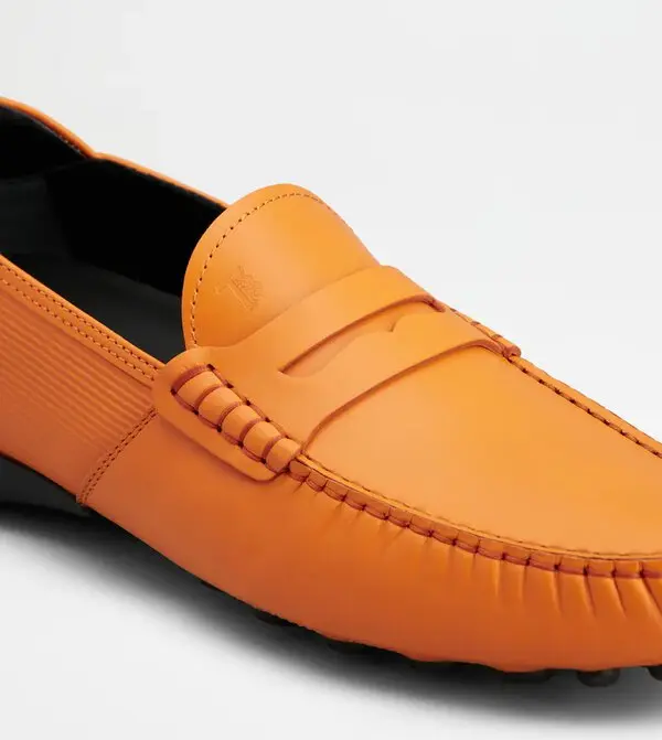 TOD'S Round-toe Loafers With Lamborghini Logo Heel