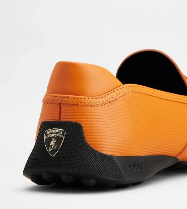 TOD'S Round-toe Loafers With Lamborghini Logo Heel
