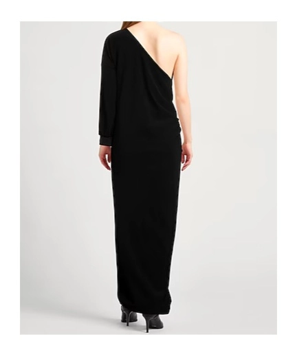 Balenciaga Synthetic Jersey One-shoulder Maxi Dress