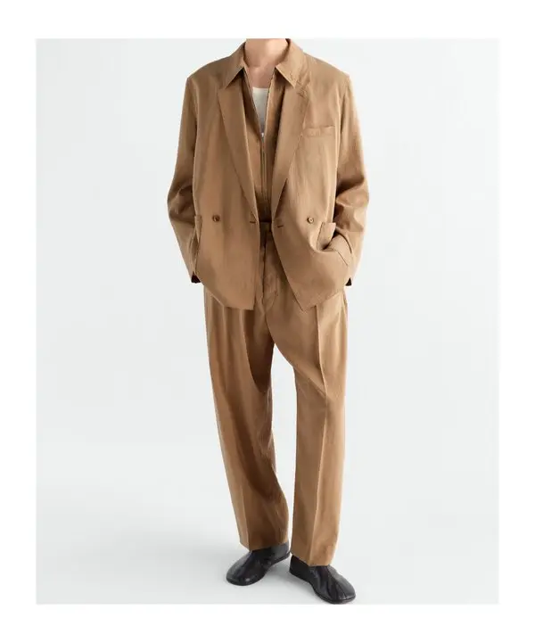 LEMAIRE Light Double-breasted Jacket In Dry Silk