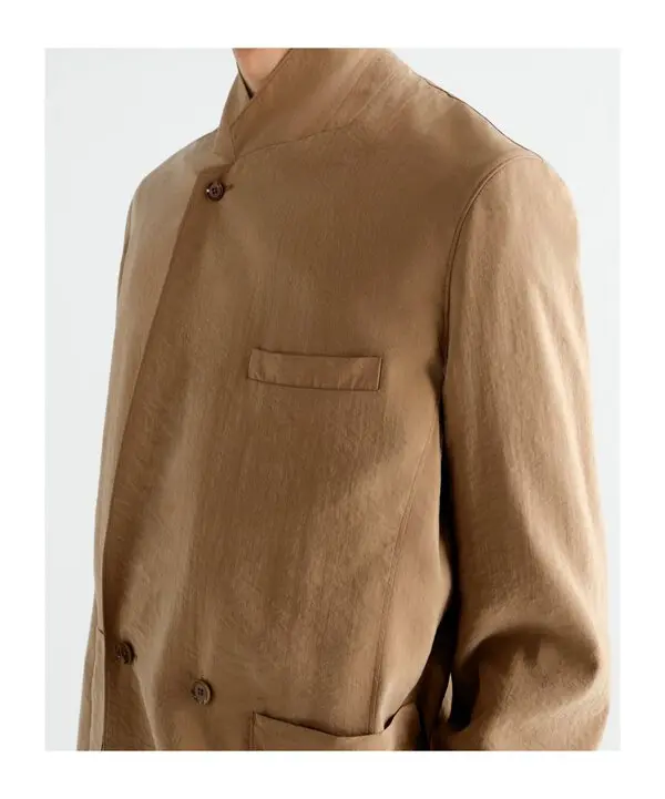 LEMAIRE Light Double-breasted Jacket In Dry Silk