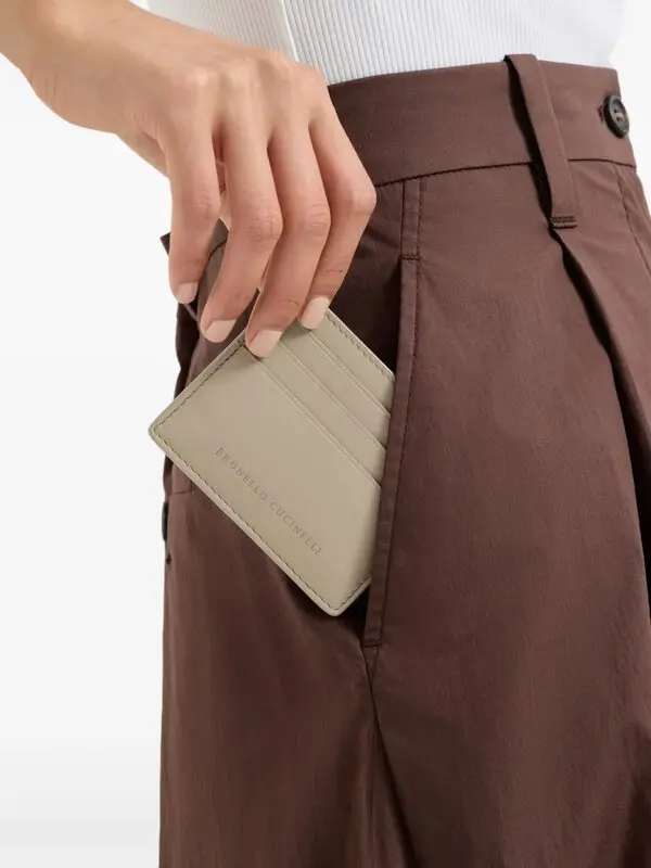 Brunello Cucinelli Logo-stamp Cardholder