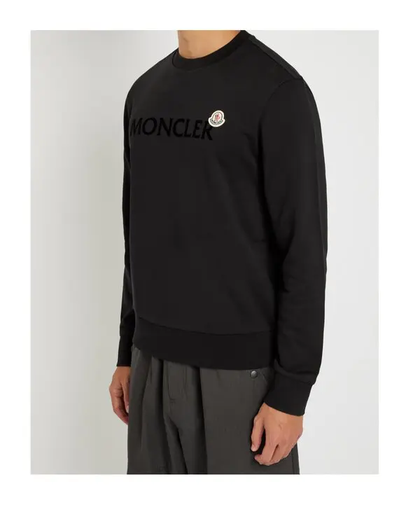 Moncler Logo Badge Cotton Sweatshirt