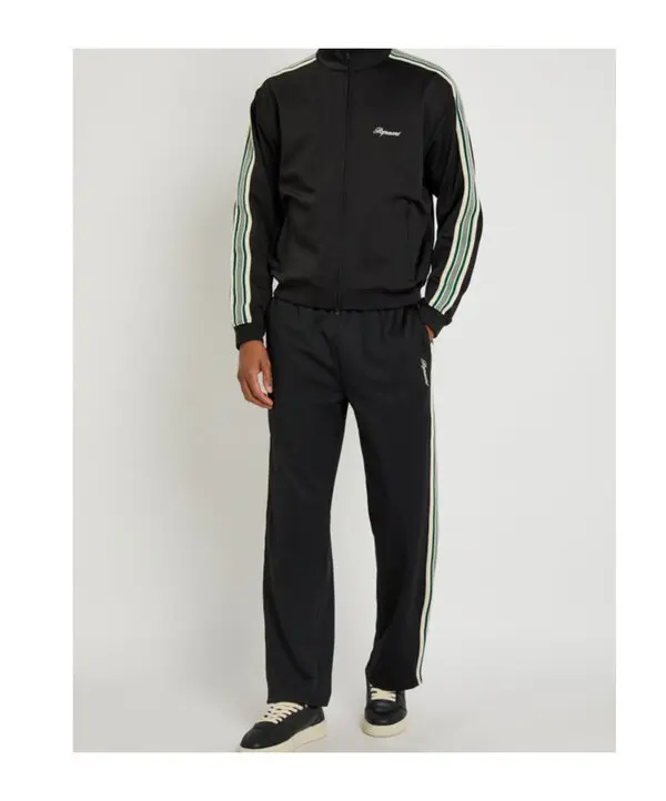 REPRESENT Taped Logo-embroidered Jersey Track Jacket