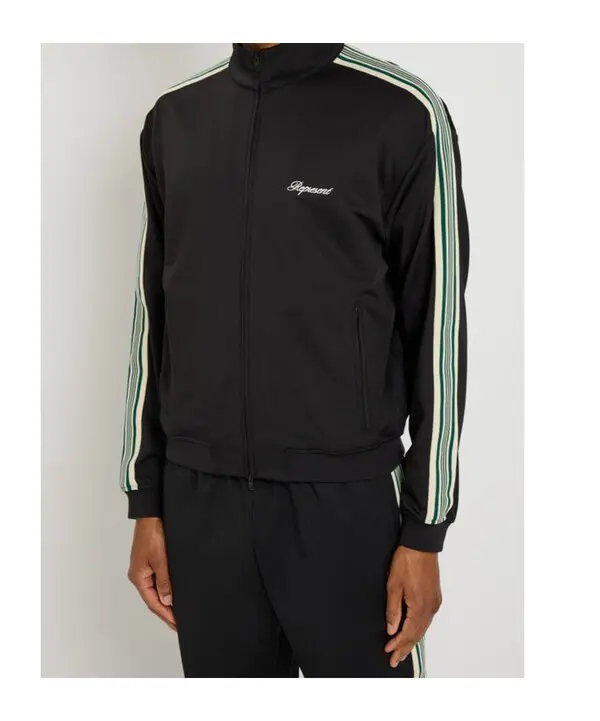 REPRESENT Taped Logo-embroidered Jersey Track Jacket
