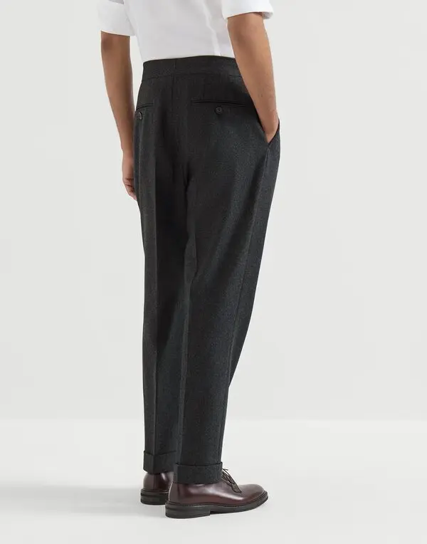 Brunello Cucinelli Double-pleated Trousers With Side Buckles