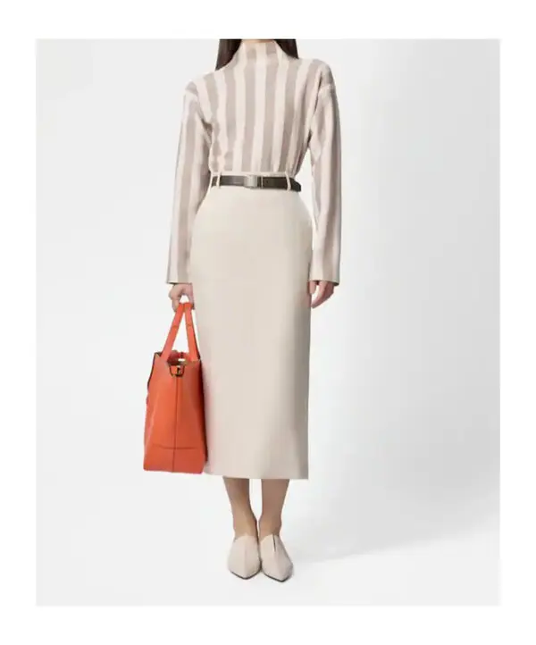 TOD'S Midi Skirt In Linen