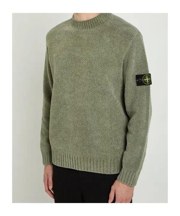 Stone Island Logo Cotton Jumper