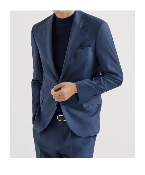 Brunello Cucinelli Super 150s Virgin-wool Prince Of Wales Blazer