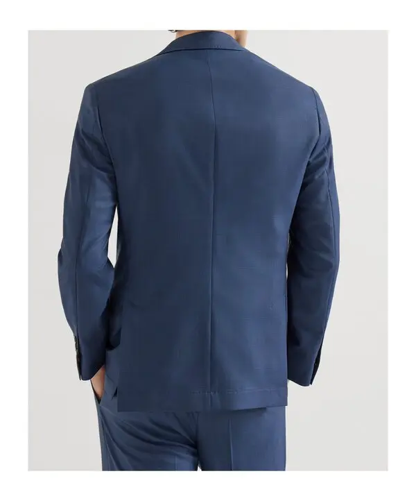Brunello Cucinelli Super 150s Virgin-wool Prince Of Wales Blazer