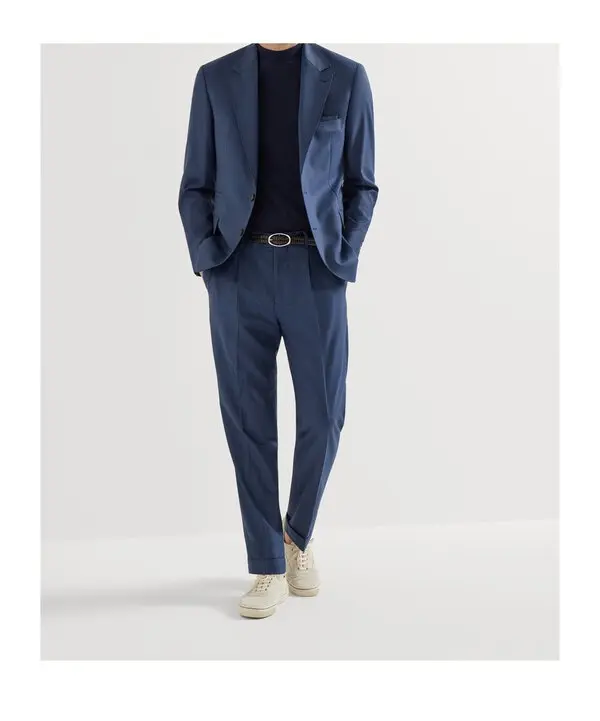 Brunello Cucinelli Super 150s Virgin-wool Prince Of Wales Blazer