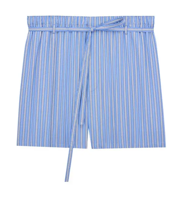 Saint Laurent Striped Shorts - Blue
