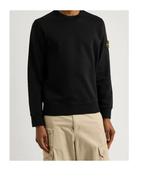 Stone Island Logo Cotton Sweatshirt