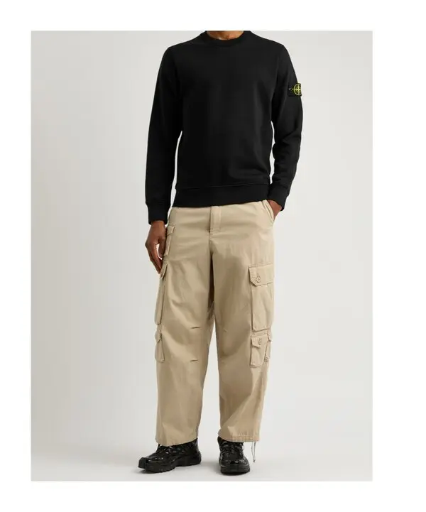 Stone Island Logo Cotton Sweatshirt