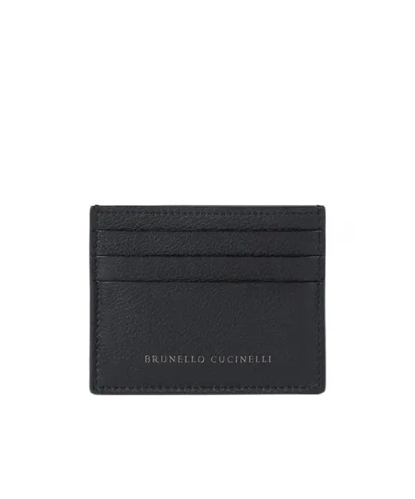 Brunello Cucinelli Grained Calfskin Card Case