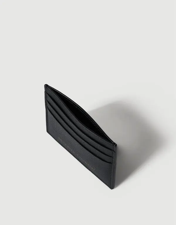 Brunello Cucinelli Grained Calfskin Card Case