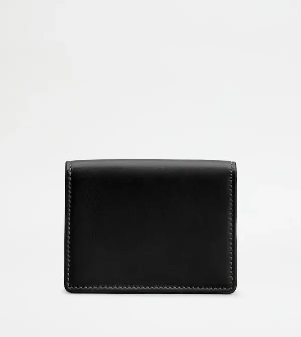 TOD'S Snap Button Business Card Holder