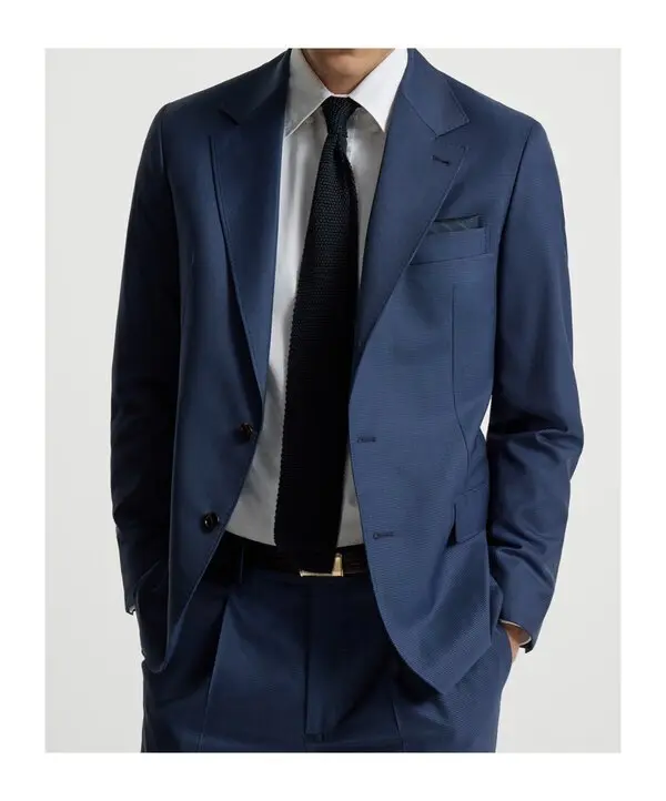 Brunello Cucinelli Super 150s Virgin-wool Houndstooth Blazer