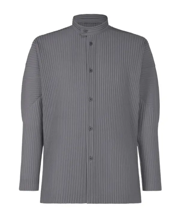 Issey Miyake Long-sleeved Pleated Shirt