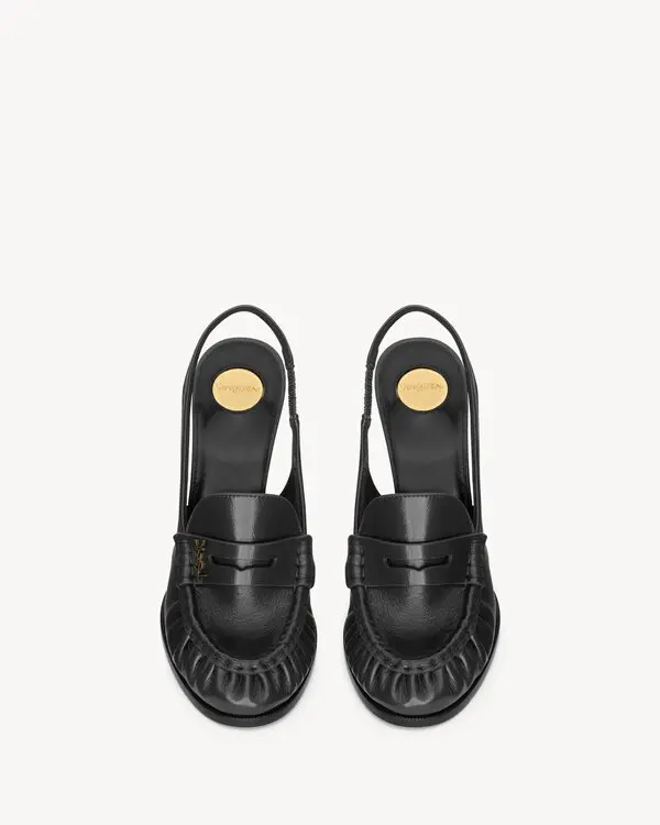 Saint Laurent Round-toe High-heeled Sandals - Black