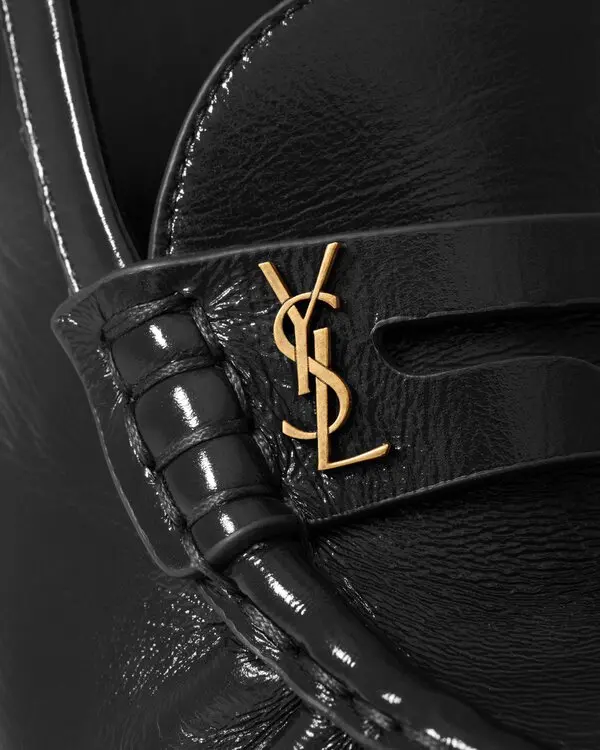 Saint Laurent Round-toe High-heeled Sandals - Black
