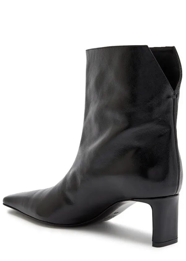 Khaite Ona 55 Leather Ankle Boots