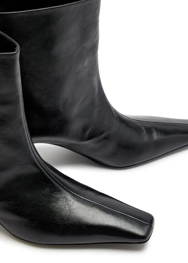 Khaite Ona 55 Leather Ankle Boots