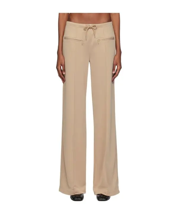 COURREGES Courrèges Mid-rise Drawstring Wide-leg Pants
