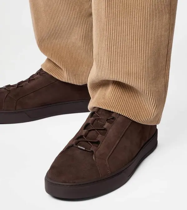 TOD'S Suede Shearling Lined Sneakers