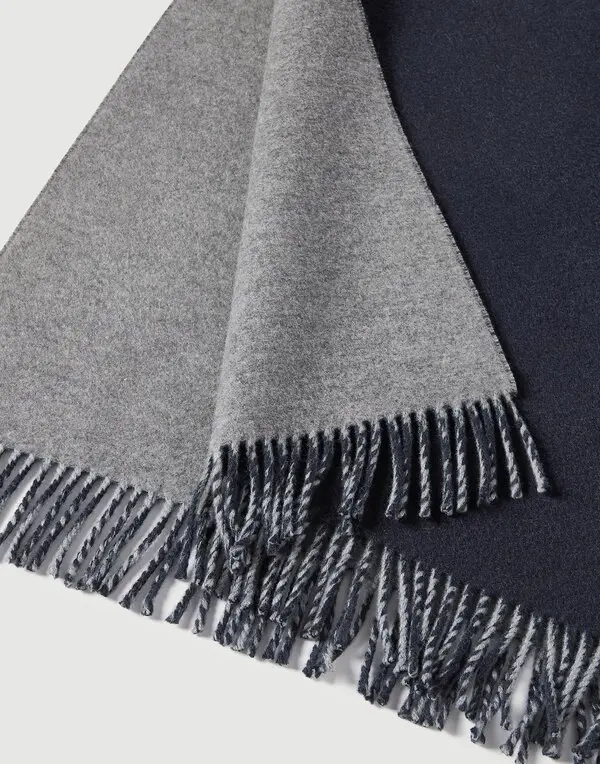 Brunello Cucinelli Wool And Cashmere Knit Scarf