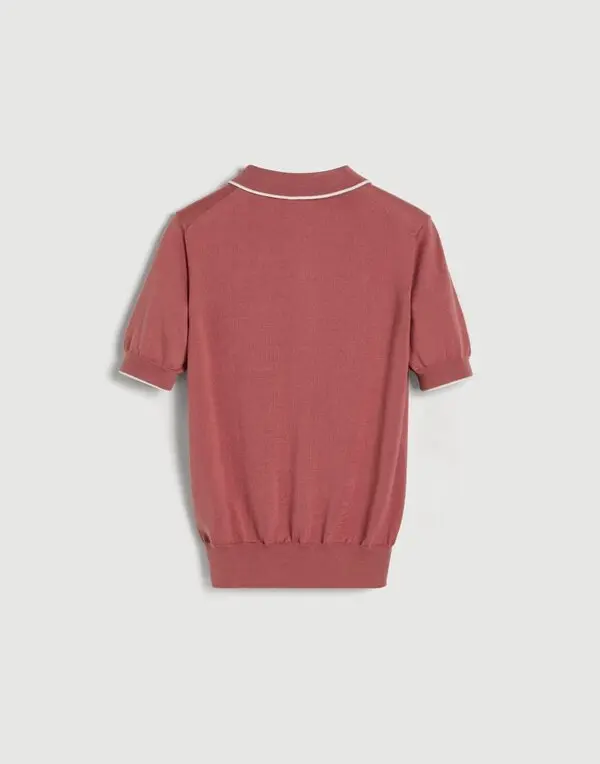 Brunello Cucinelli Logo Knitted Polo Shirt