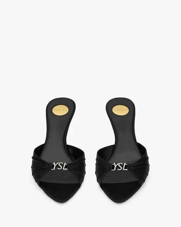 Saint Laurent Jerry Logo Embellished Mules