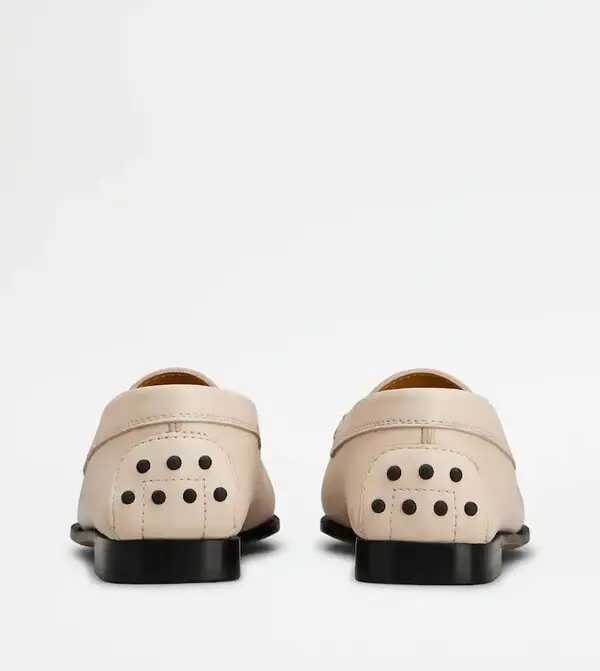 TOD'S Round-toe Loafers With Monogram Patchwork