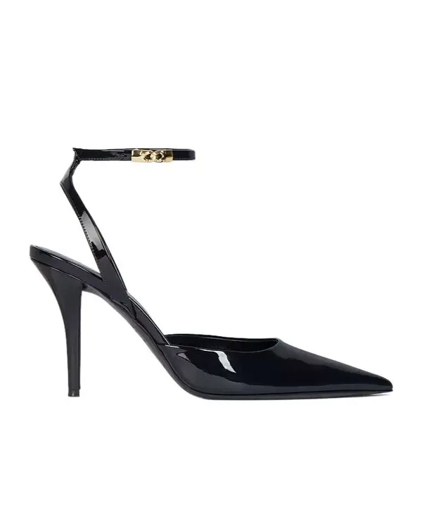 Balmain Patent Leather Strappy Stiletto Pumps