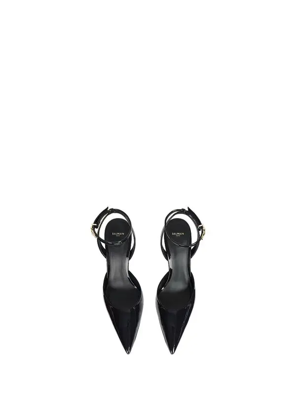 Balmain Patent Leather Strappy Stiletto Pumps