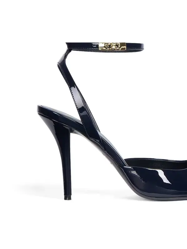 Balmain Patent Leather Strappy Stiletto Pumps