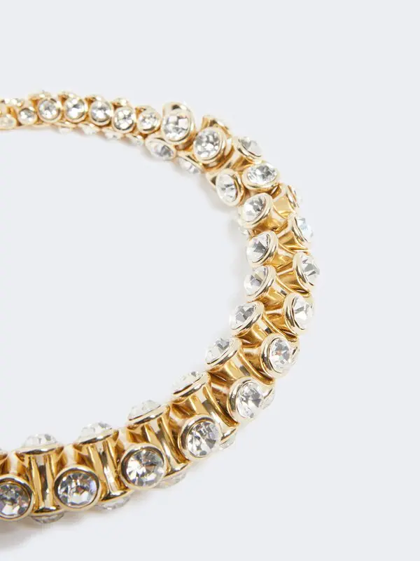 Max Mara Necklace With Crystals