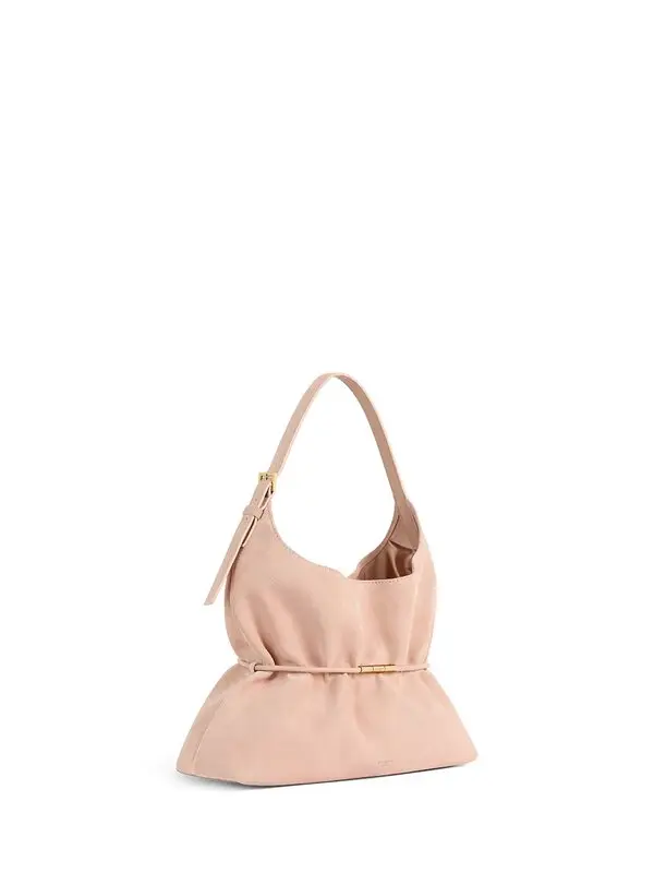 Balmain Sphynx Medium Bag In Suede - Pink
