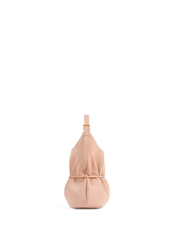 Balmain Sphynx Medium Bag In Suede - Pink