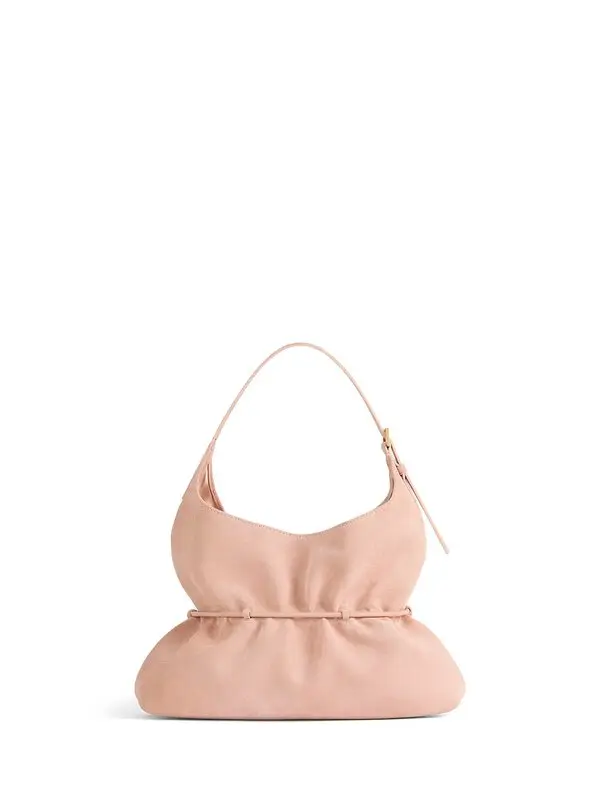 Balmain Sphynx Medium Bag In Suede - Pink