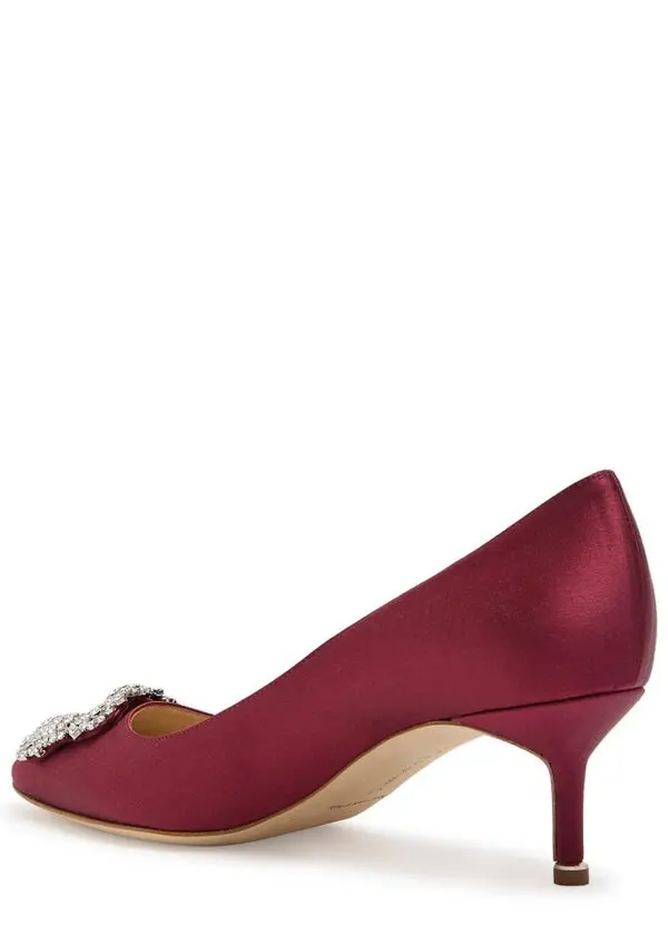 Manolo Blahnik Hangisi 50 Satin Pumps