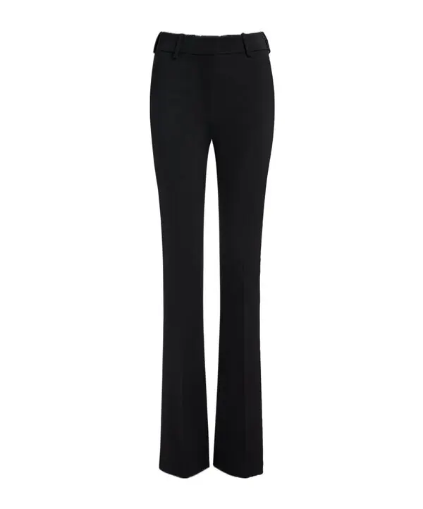 Balmain Low-waisted Wool Satin Trousers