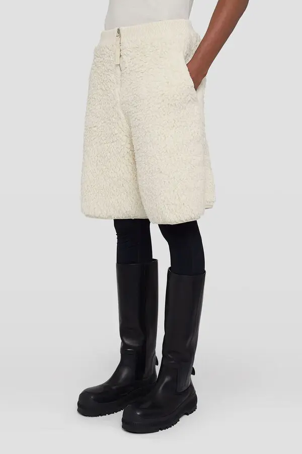 JIL SANDER Textured Fleece Shorts
